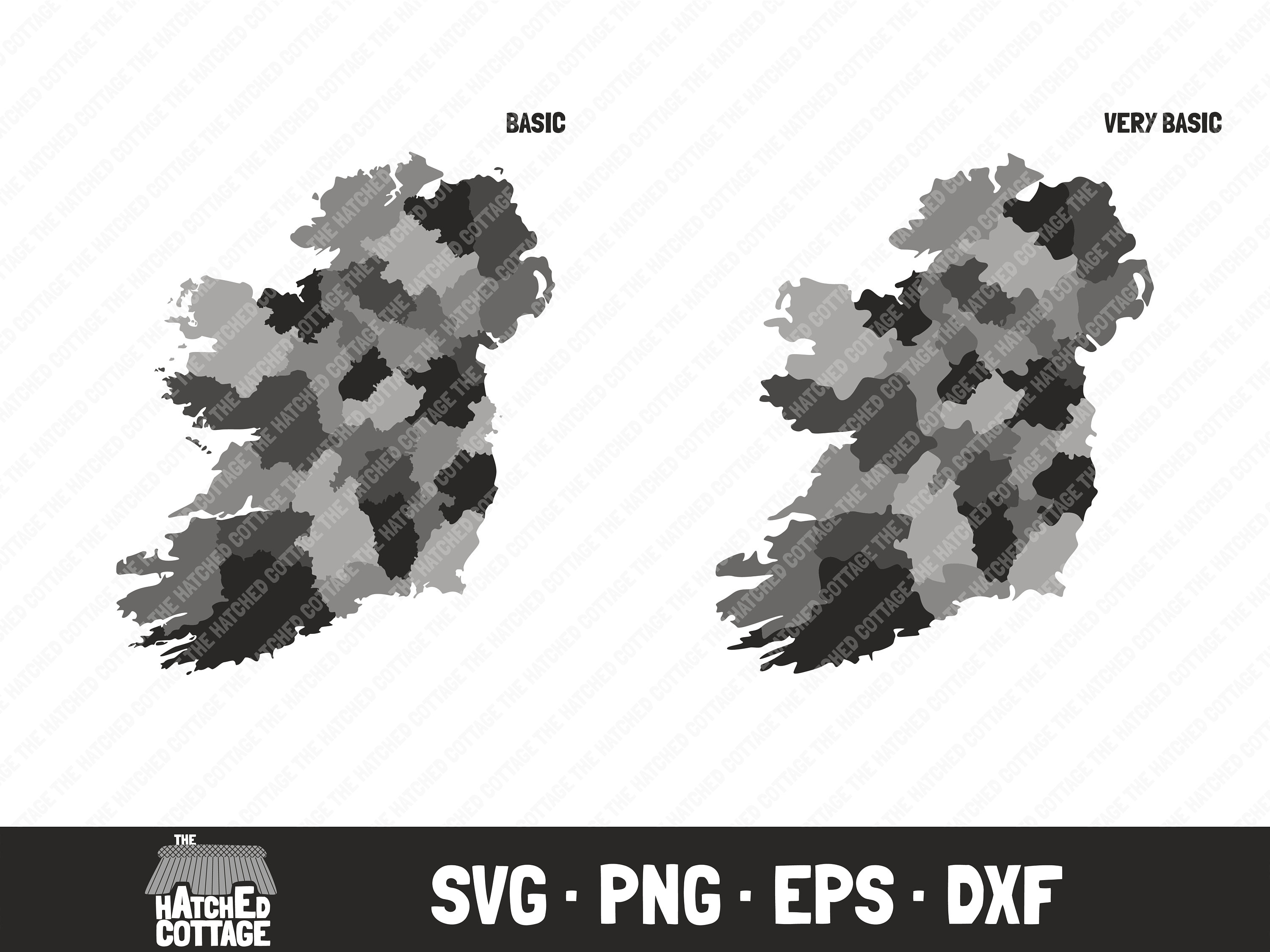 Ireland SVG, Irish County Map, Northern Ireland, Republic of Ireland ...