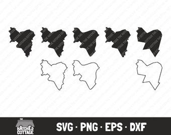 Council Area Map Outline svg png eps dxf Midlothian SVG Embellishments ...