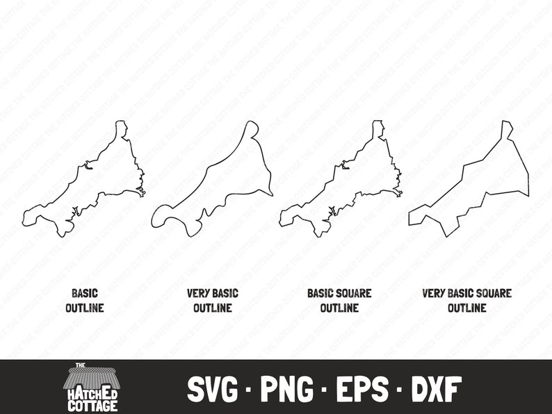 Cornwall SVG, County Map Cut File, Clip Art, Svg Png Eps Dxf - Etsy UK