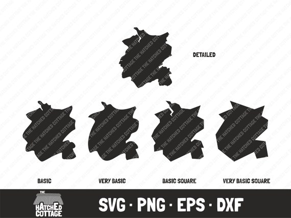 Conwy SVG Welsh Principal Area County Map Cut File Clip | Etsy