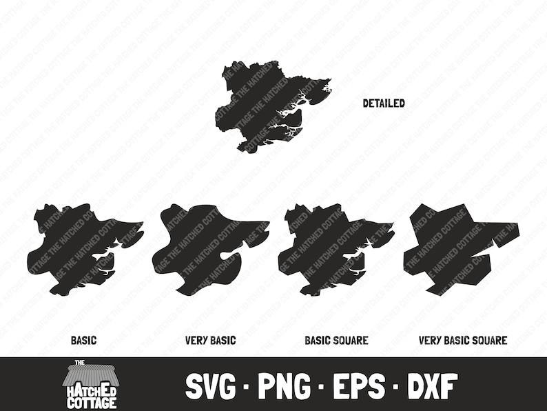 Essex Svg County Map Cut File Clip Art Svg Png Eps Dxf Etsy Canada