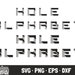 Hole Alphabet SVG, Inner Shadow Letters, Deep Shadow Text, Cut File ...