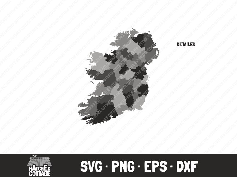 Ireland SVG, Irish County Map, Northern Ireland, Republic of Ireland ...