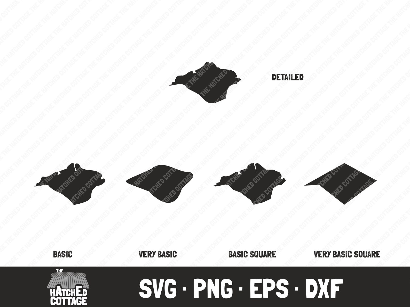 Isle of Wight SVG County Map Cut File Clip Art Svg Png Eps - Etsy