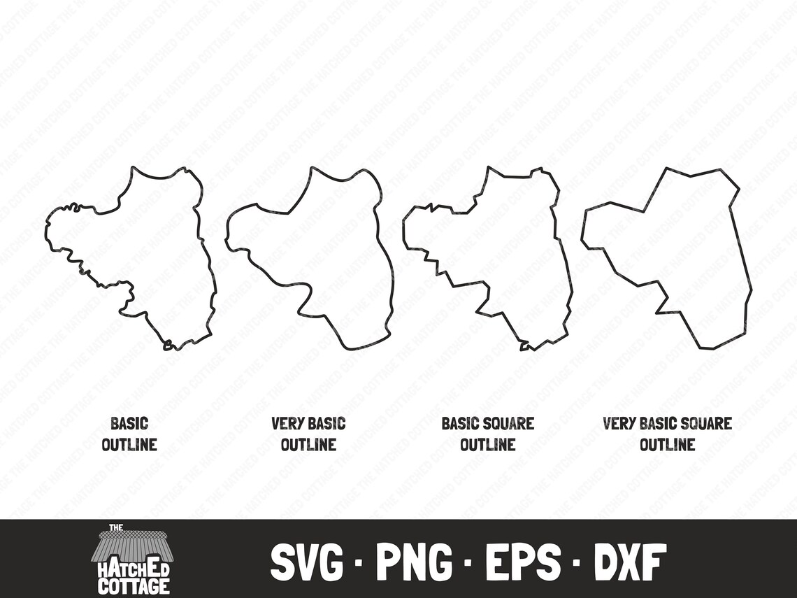 Londonderry SVG Irish County Map Cut File Clip Art Svg Png - Etsy