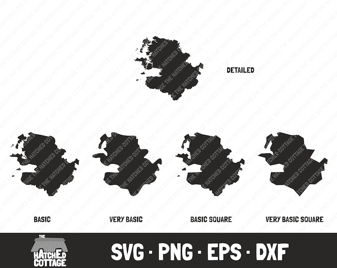 Tyrone SVG, Irish County Map Cut File, Clip Art, Svg Png Eps Dxf - Etsy ...
