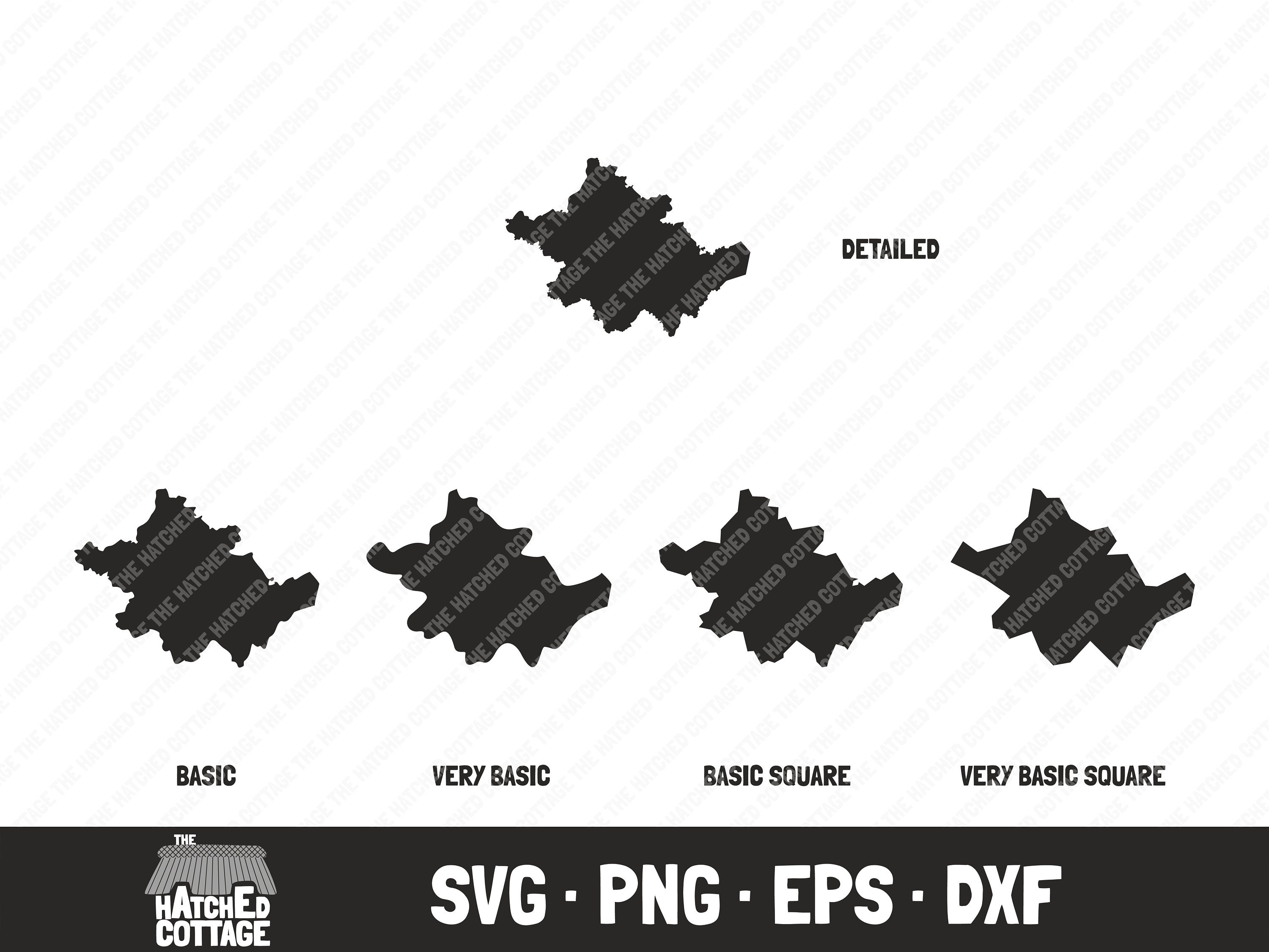 Tyrone SVG Irish County Map Cut File Clip Art Svg Png Eps - Etsy