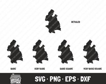 Limerick SVG Irish County Map Cut File Clip Art Svg Png Eps | Etsy