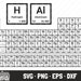 Periodic Table of Elements SVG, 118 Individual Chemistry Elements Clip ...