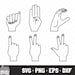 ASL Alphabet SVG, American Sign Language Alphabet and Numbers 0 to 10 ...