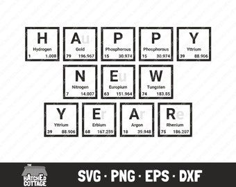 Christmas Periodic Table SVG, Periodic Table Words Cut Files, Xmas ...