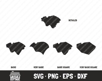 Durham SVG County Map Cut File Clip Art Svg Png Eps Dxf - Etsy
