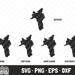 Roscommon SVG, Irish County Map Cut File, Clip Art, Svg Png Eps Dxf - Etsy