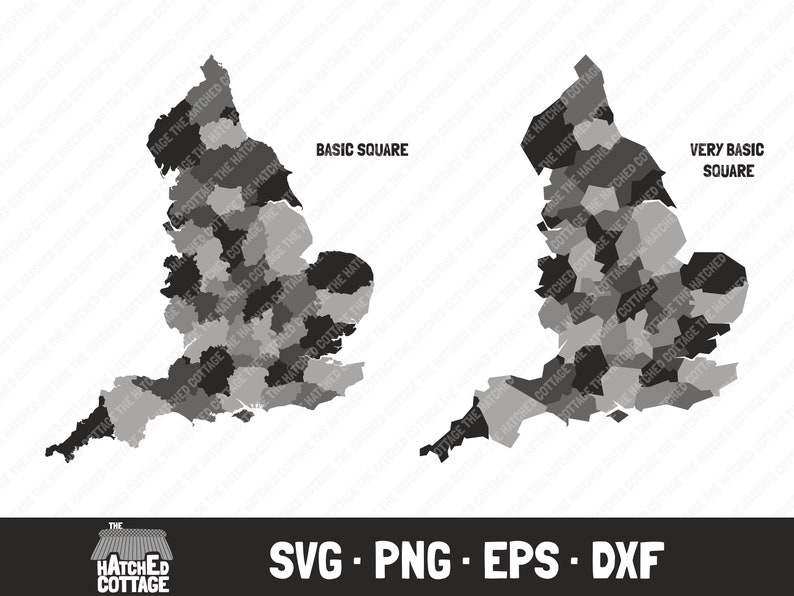 England SVG, English County Map, Clip Art, Svg Png Eps Dxf - Etsy