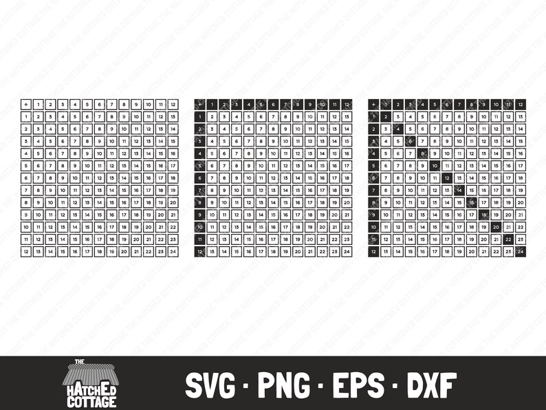 Addition Grid SVG, Addition Table Square Cut Files, Maths Clip Art, Png ...
