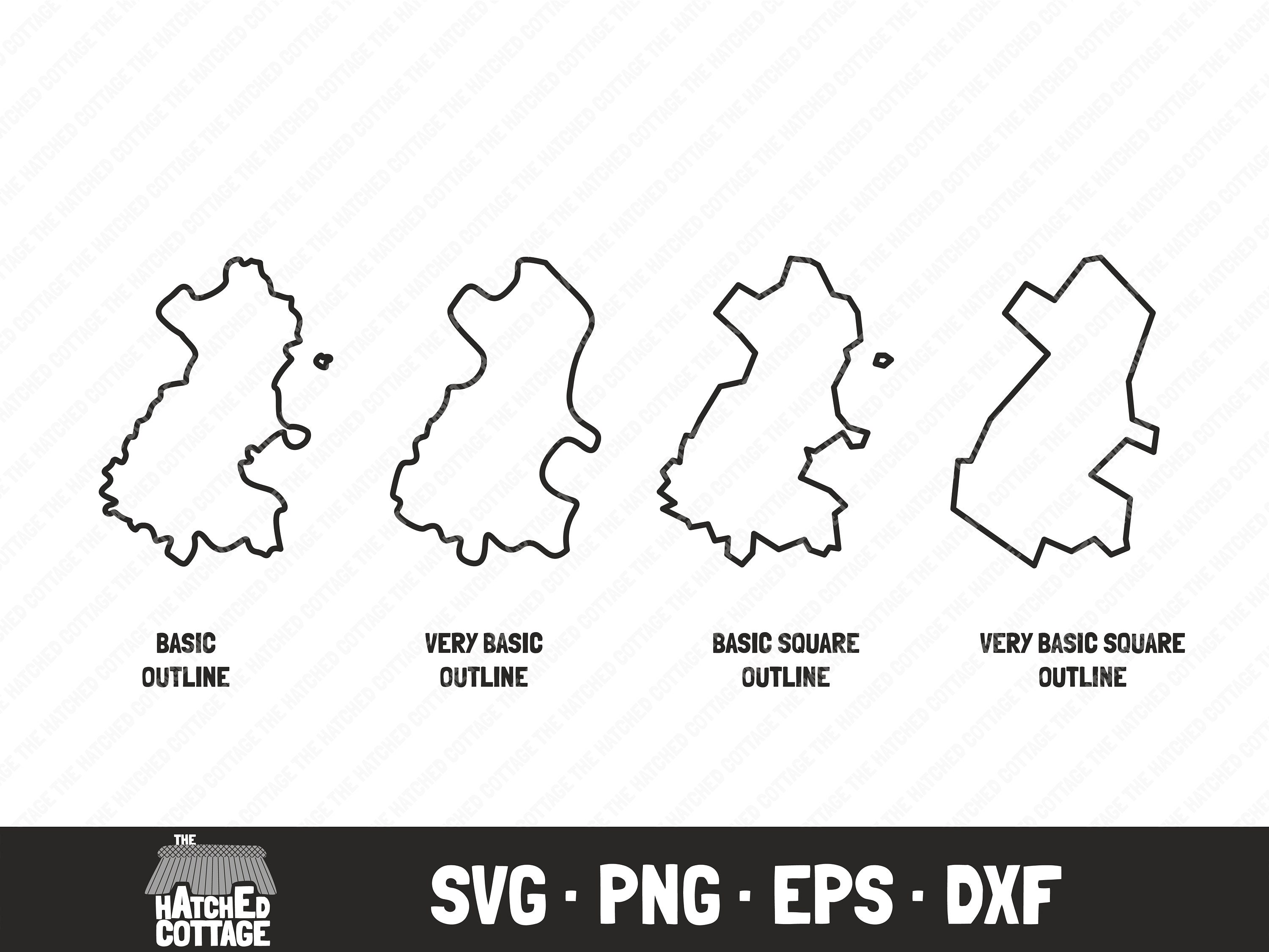 Dublin SVG, Irish County Map Cut File, Clip Art, Svg Png Eps Dxf - Etsy
