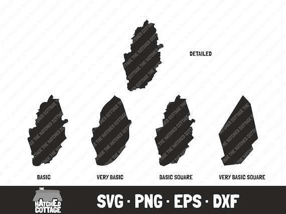 Nottinghamshire SVG County Map Cut File Clip Art Svg Png | Etsy