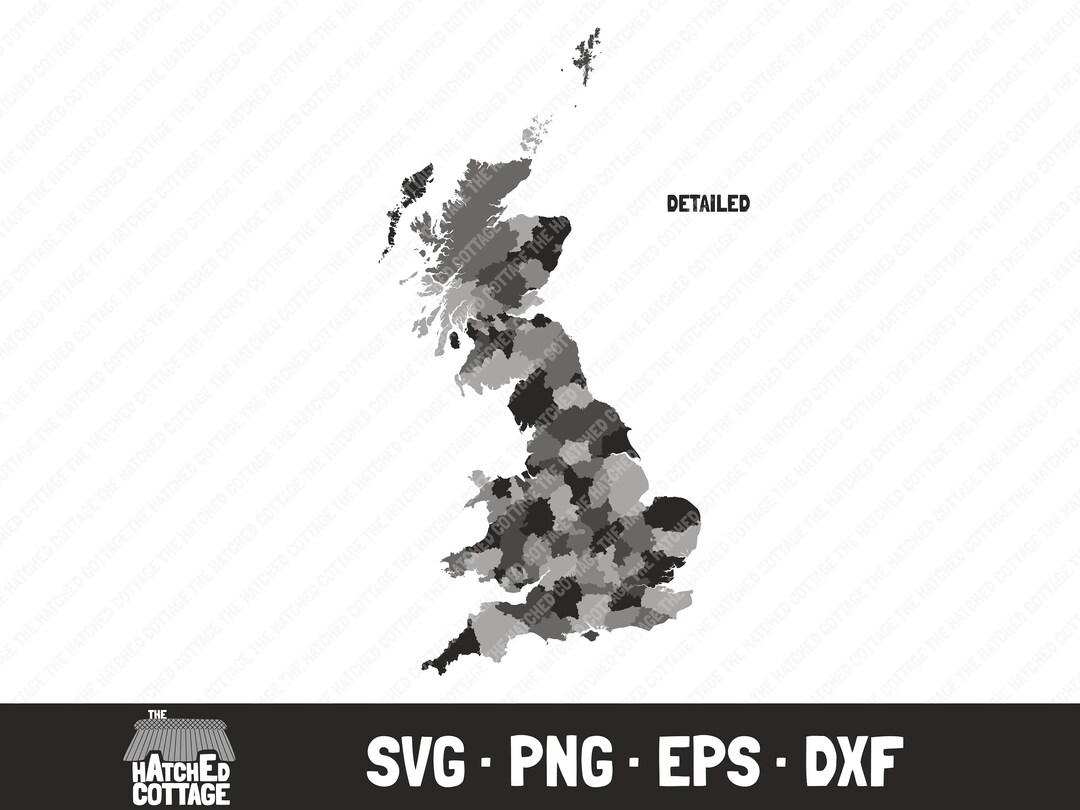 Great Britain SVG, England, Scotland, Wales, County Map, Clip Art, Svg ...