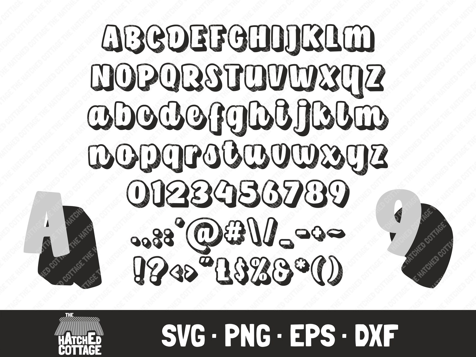 Shadow Script Alphabet SVG Handwritten Script Letters SVG - Etsy UK