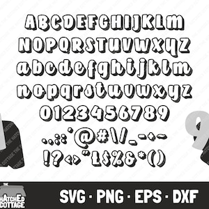 Shadow Script Alphabet SVG, Handwritten Script Letters SVG, Layered Cut File, Clip Art, Png, Eps ...