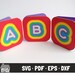 Layered Alphabet Cards SVG, Shadow Box Letters SVG, A to Z Layered ...