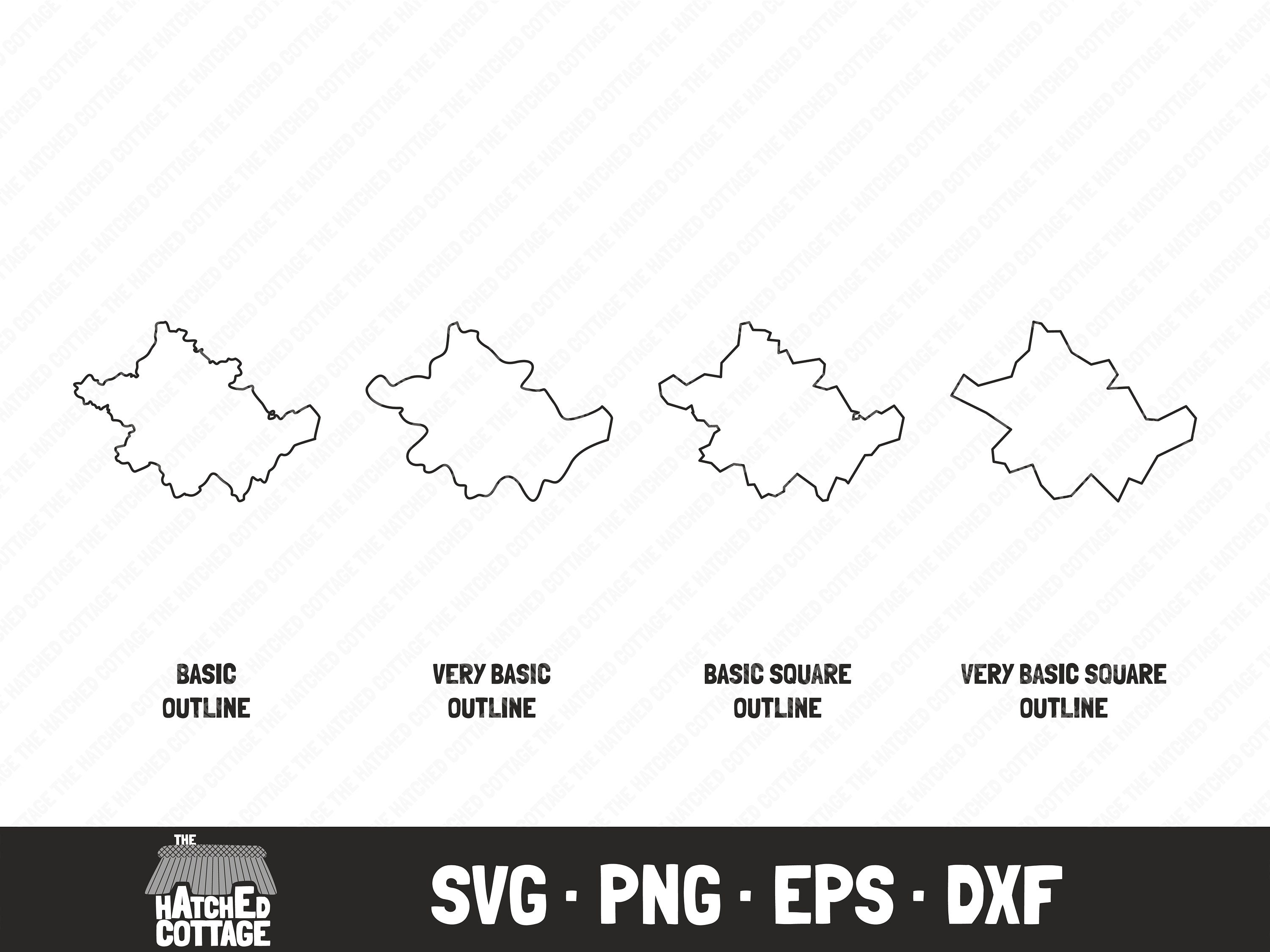 Tyrone SVG, Irish County Map Cut File, Clip Art, Svg Png Eps Dxf - Etsy