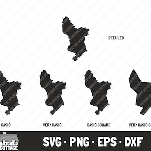 Derbyshire SVG, County Map Cut File, Clip Art, Svg Png Eps Dxf - Etsy