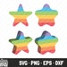 Rainbow Stars SVG, 2D and 3D Rainbow Star Cut Files, Clip Art, Png, Eps ...