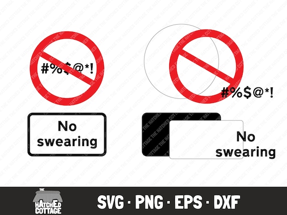 No Swearing Sign
