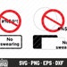 Swearing Prohibition Sign SVG, Swear Words Sign SVG, Ban Swearing Road ...