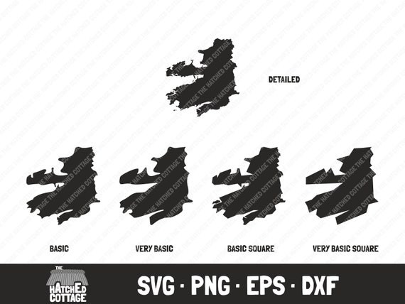Kerry SVG Irish County Map Cut File Clip Art Svg Png Eps | Etsy
