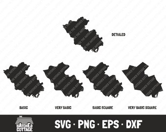 Tyrone SVG Irish County Map Cut File Clip Art Svg Png Eps | Etsy Canada