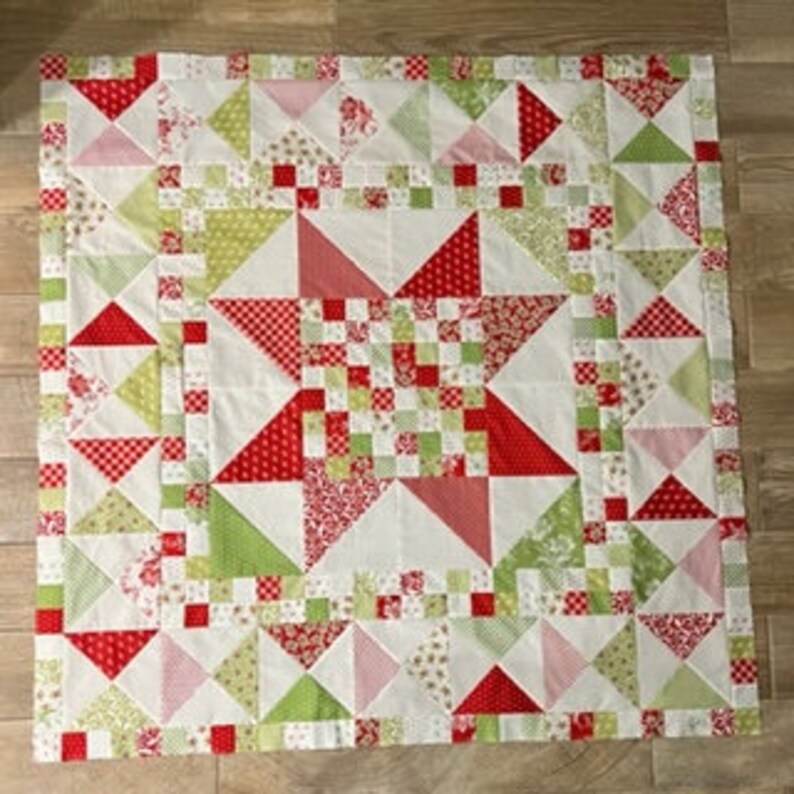 Scrappy Star Quilt Pattern ~ PDF ~ Layer Cake Friendly ~ 60"x60 ...