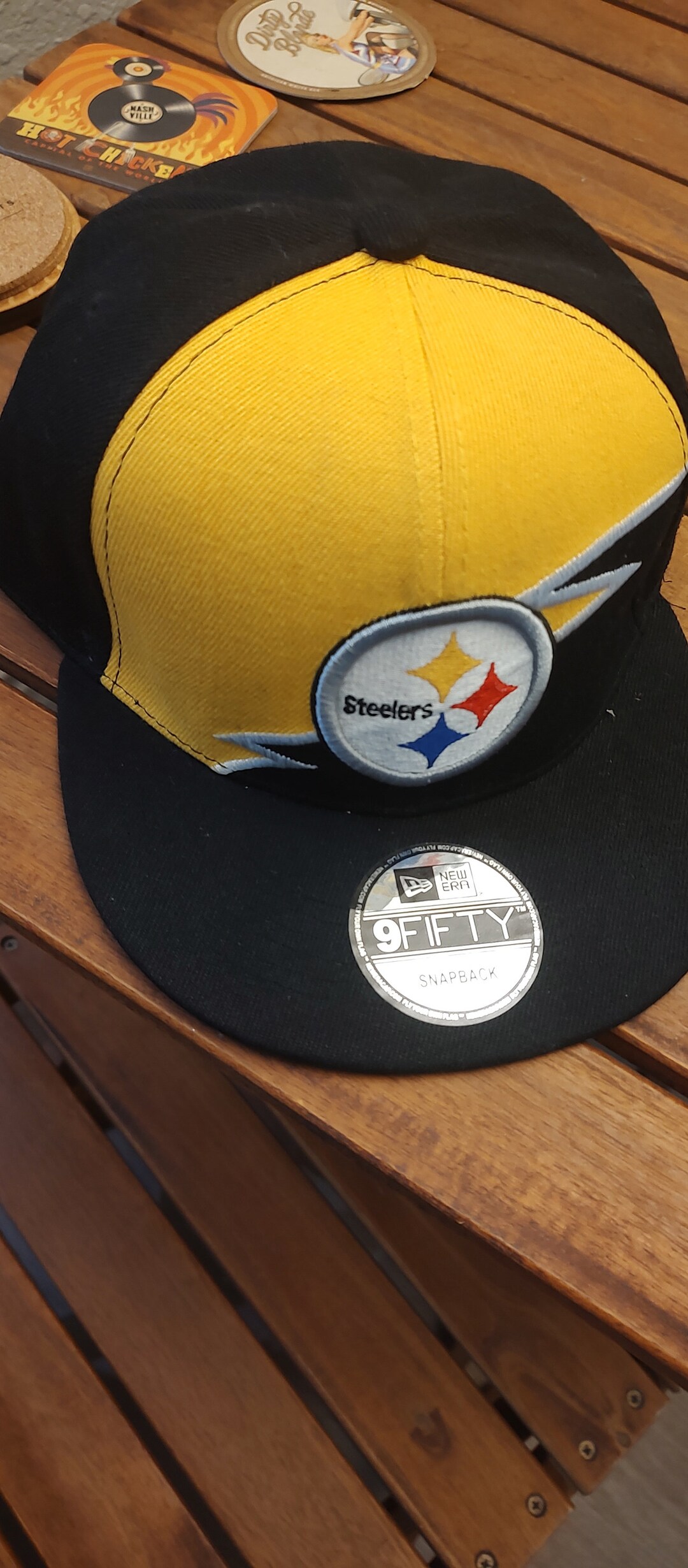 Steelers Black and Gold Cap - Etsy