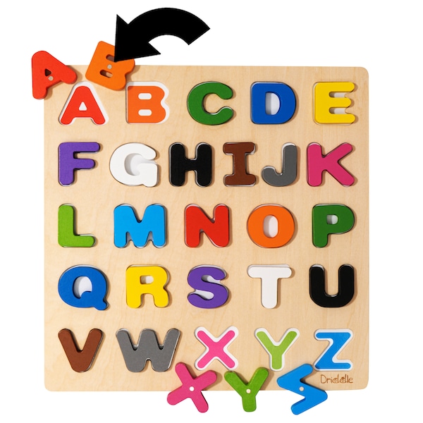 Magnetic Wooden Alphabet - Etsy