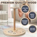 Wooden Stand & Spin - Premium Wood - Kids Spinning Toy - Classic ...