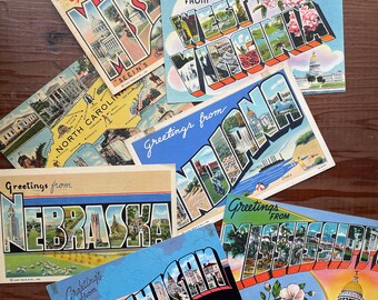 State Postcards | Etsy