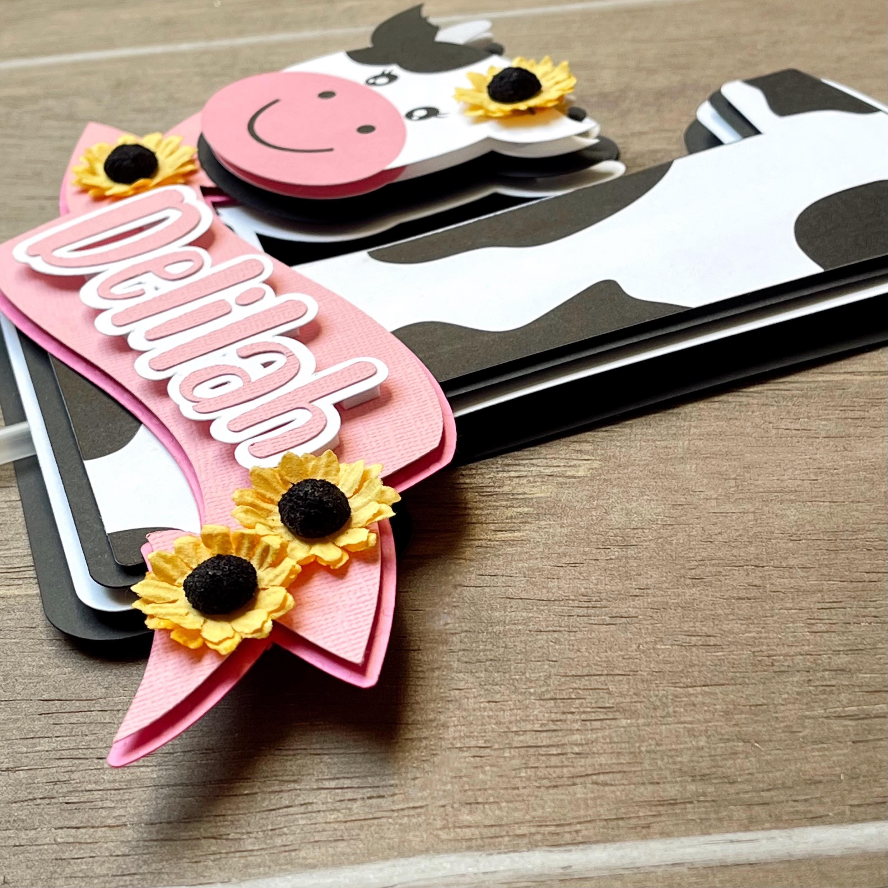 Cow Cake Topper / Vaca Lola Cake Topper / Sunflower Cow Cake | Etsy