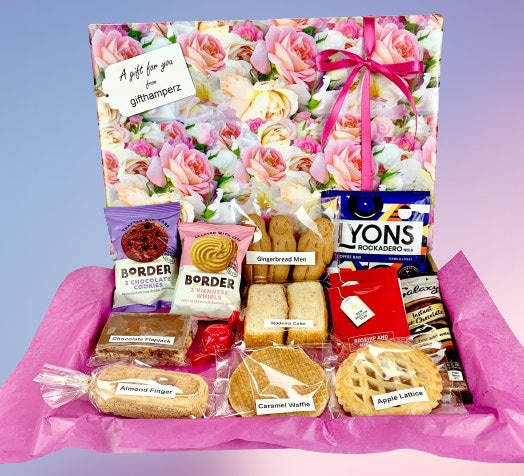 Pink Themed Deluxe Afternoon Tea Gift Hamper a Fabulous - Etsy UK
