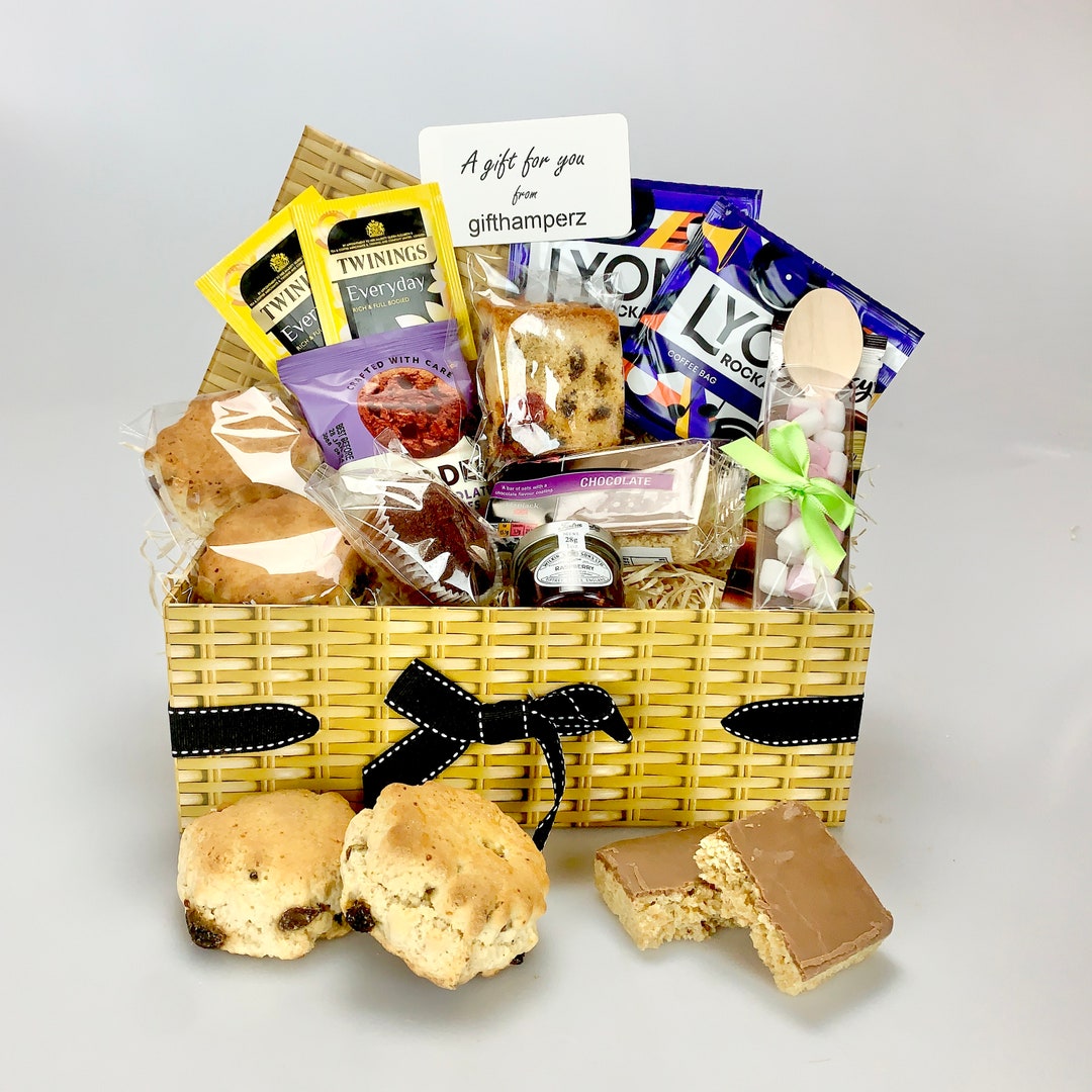 Deluxe Afternoon Tea Food Hamper Box 2-6 People Fabulous Treat Tea ...