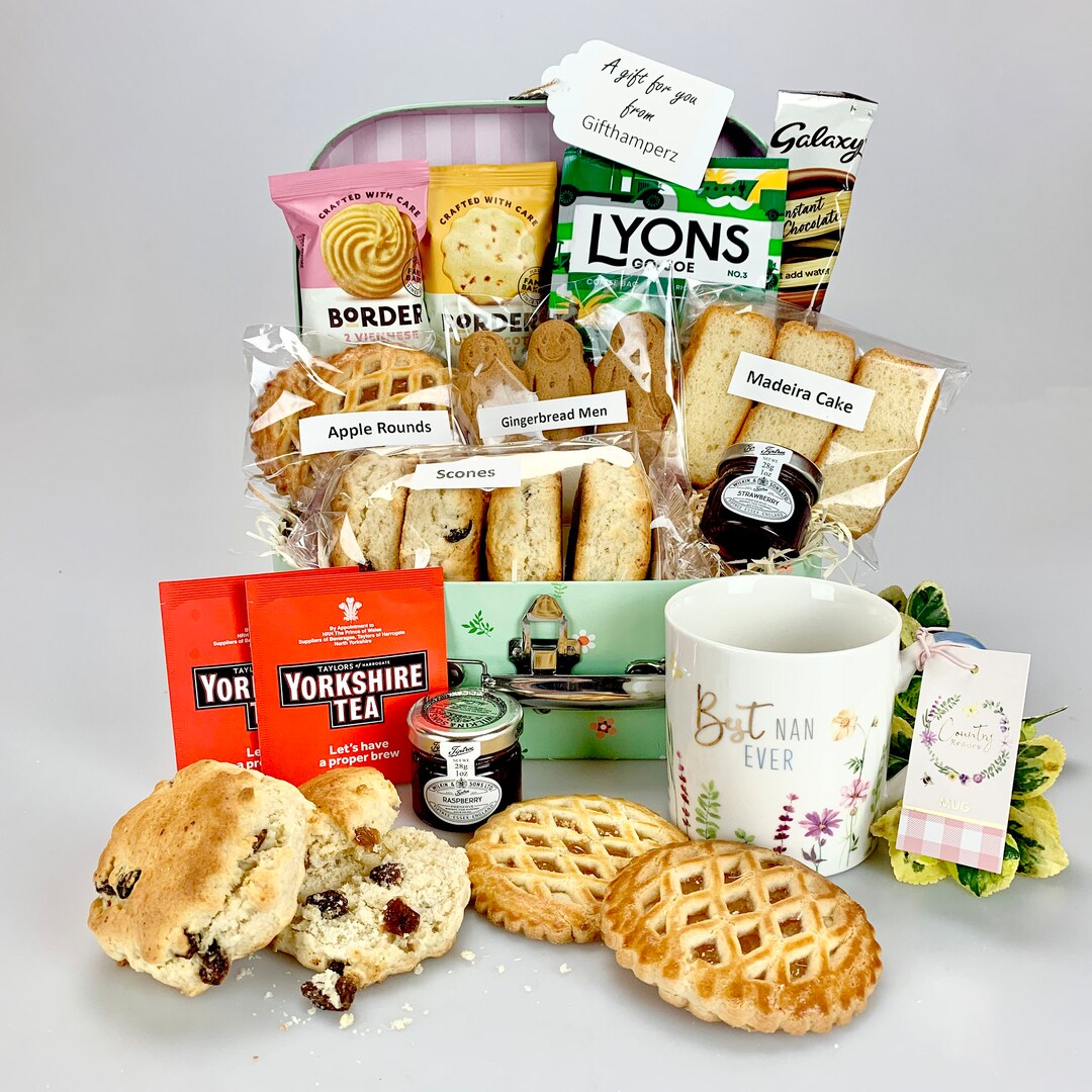 Nan's Afternoon Tea Hamper – Scones, Pastries & Treats, Gift for ...