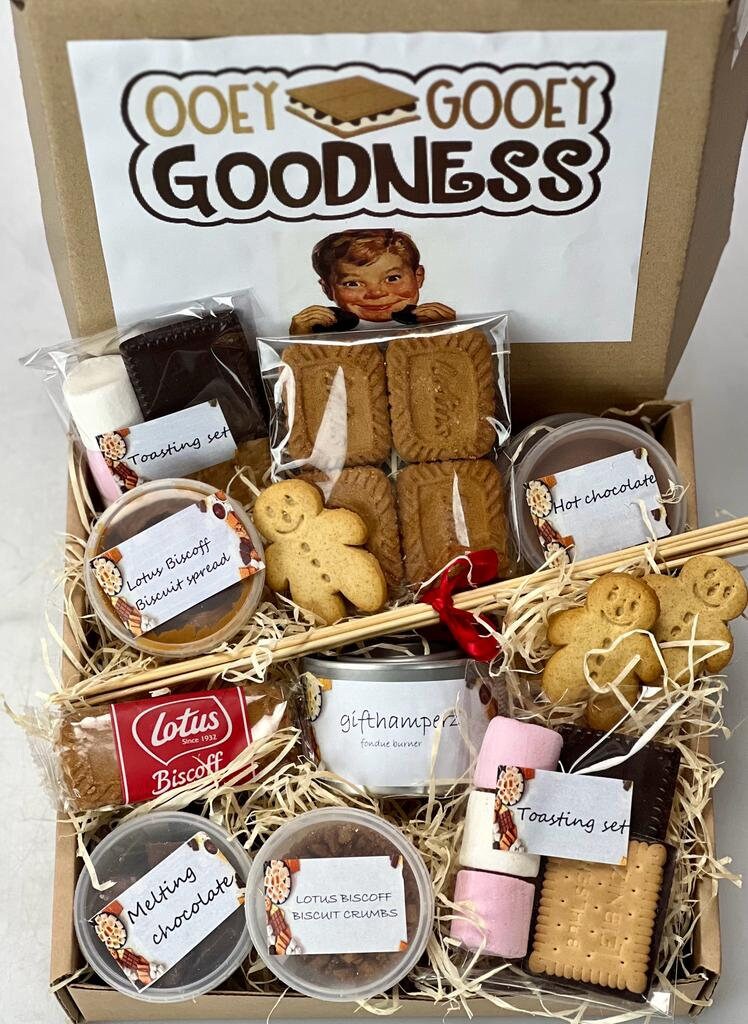 LOTUS BISCOFF SMORES Kit Fondue Set Marshmallow Toasting - Etsy UK