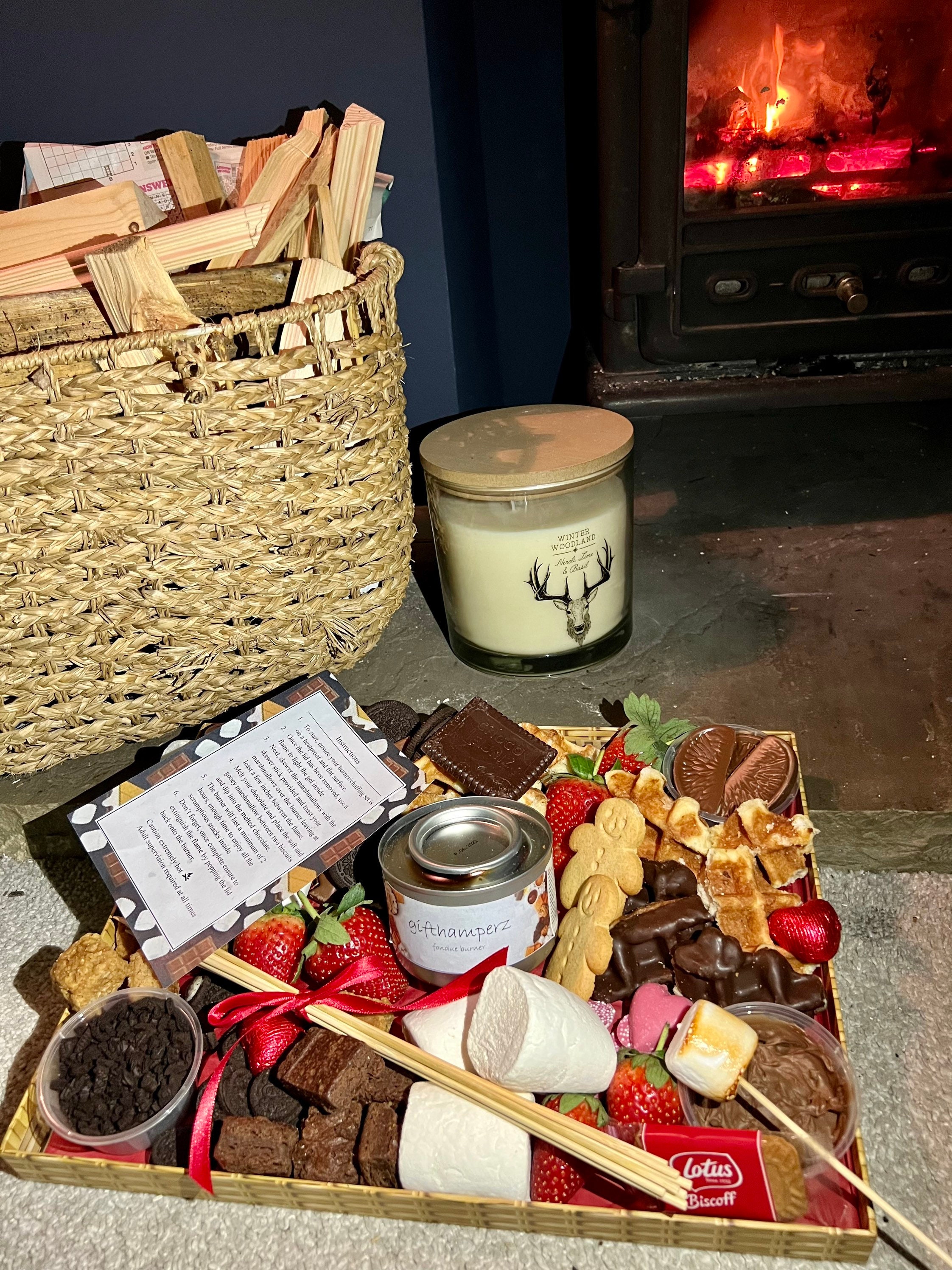 Lotus Biscoff S'mores Fondue Kit Hamper | Date Night Gift Box - Etsy UK