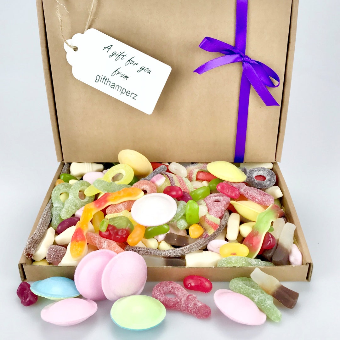 Sweet Treat Candy Hamper | Assorted Yummy Candies, Personalised Message ...