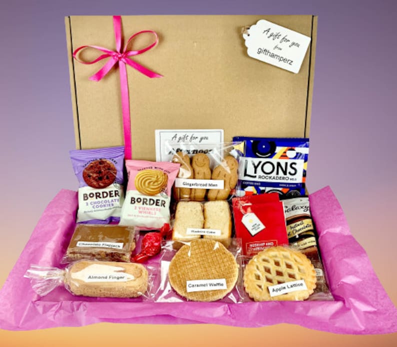 Pink Themed Deluxe Afternoon Tea Gift Hamper a Fabulous - Etsy UK