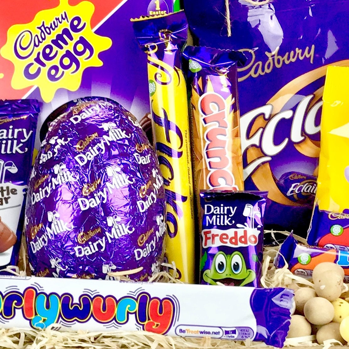 Easter Chocolate Gift Hamper Box Large Selection Creme Egg - Etsy UK