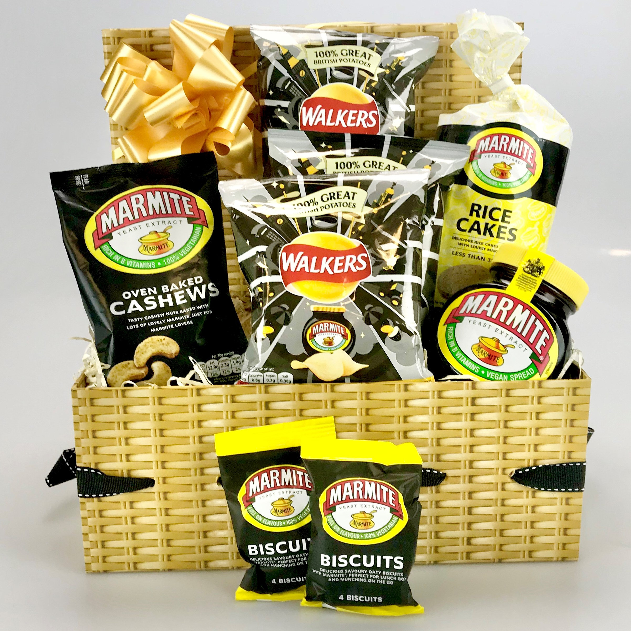 Marmite Food Gift Hamper – Crisps, Cashews & Biscuits Etc - Etsy UK