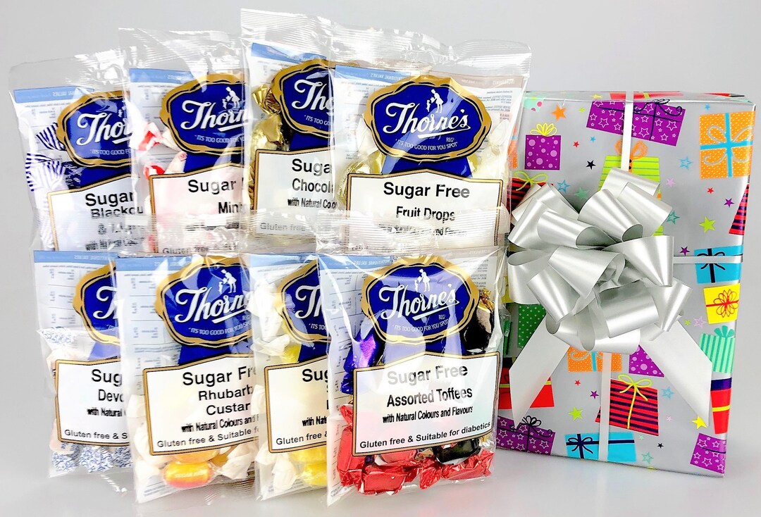 No Added Sugar Sweet Hamper Gift Box - Large Selection Suitable for ...