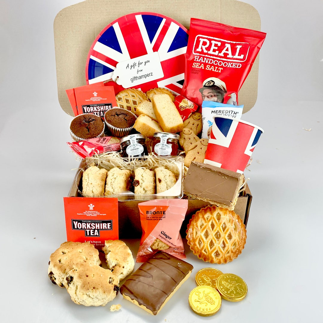 British Afternoon Tea Gift Hamper – Scones, Pastries, and Yorkshire Tea ...
