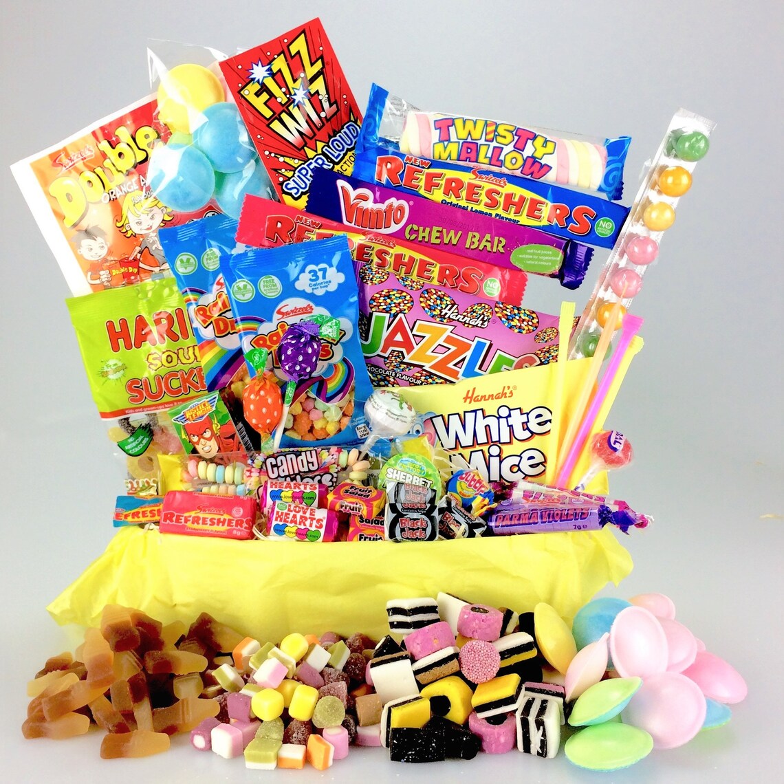 Super Retro Sweet Hamper Gift Box Packed Full of Your | Etsy
